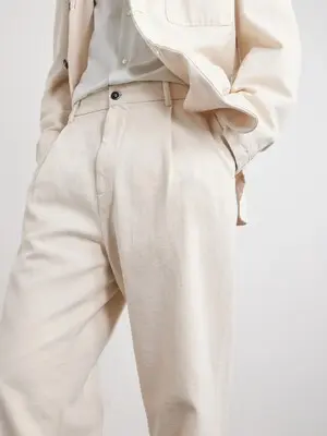 Barena Venezia Straight-leg Pleated Cotton-drill Trousers