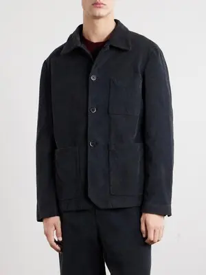 Barena Venezia Stretch-cotton Moleskin Overshirt - Blue