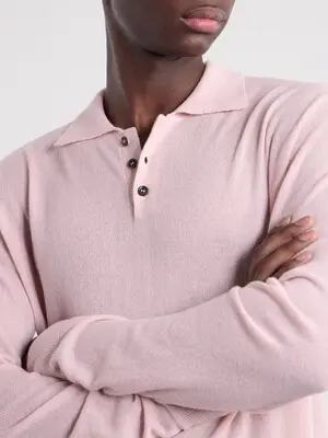 SLOWEAR Zanone Cashmere-blend Polo Sweater