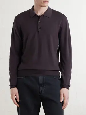 Canali Wool Polo Shirt