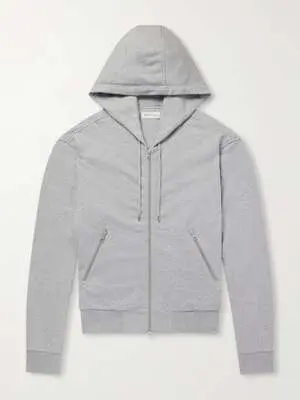 Dries Van Noten Cotton-jersey Zip-up Hoodie - Gray