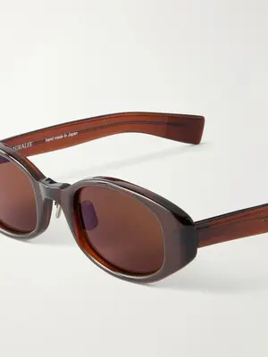 Auralee Eyevan D-frame Acetate Sunglasses - Brown