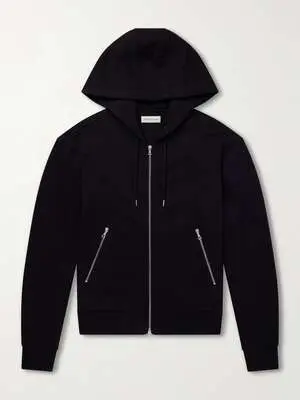 Dries Van Noten Cotton-jersey Zip-up Hoodie - Black