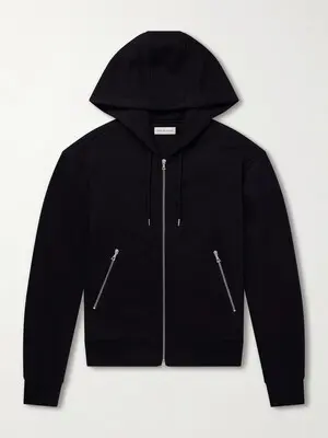 Dries Van Noten Cotton-jersey Zip-up Hoodie - Black