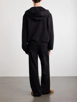 Dries Van Noten Cotton-jersey Zip-up Hoodie - Black