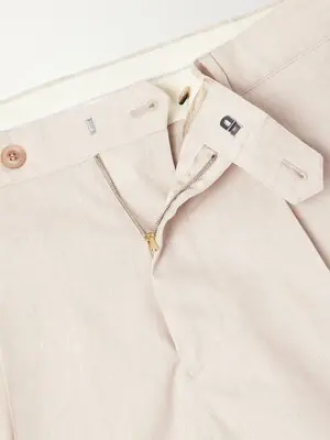 Paul Smith Straight-leg Linen And Wool-blend Trousers