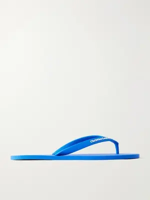 CHRISTIAN LOUBOUTIN Rubber Flip Flops - Blue