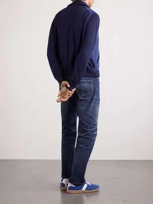 TOM FORD Slim-fit Merino Wool-blend And Suede Bomber Jacket