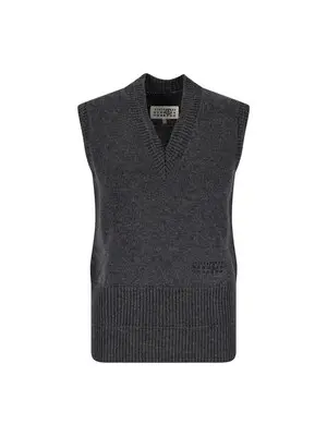 MAISON MARGIELA Wool Gilet - Gray