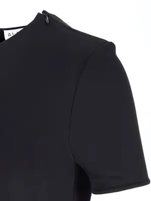Alaïa Viscose Jersey Maxi Belt Dress