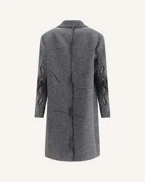Prada Single-breasted Shetland Wool Coat