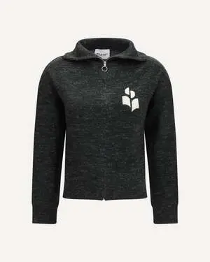 MARANT ETOILE Marant Étoile Coxy High-neck Zip-up Sweatshirt