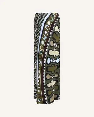 Emilio Pucci Satin Skirt With Solei Print