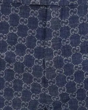 Gucci Gg Cotton Jacquard Denim Pants