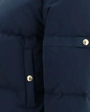 Thom Browne Waxed Technical Puffer Jacket With Hood
