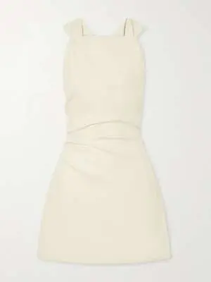 SIR. Thora Open-back Linen Mini Dress - Ecru