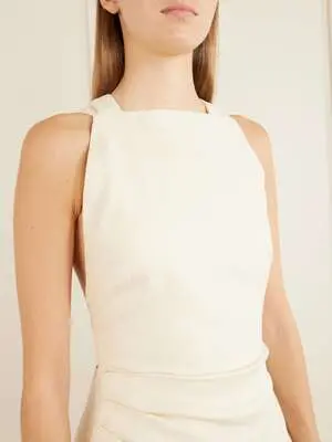 SIR. Thora Open-back Linen Mini Dress