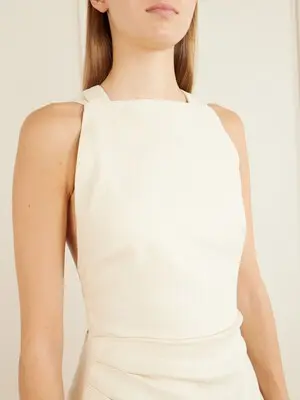 SIR. Thora Open-back Linen Mini Dress