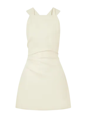 SIR. Thora Open-back Linen Mini Dress - Neutrals