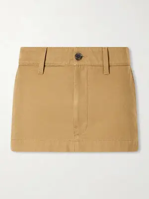Balenciaga Cotton Cargo Mini Skirt - Neutrals