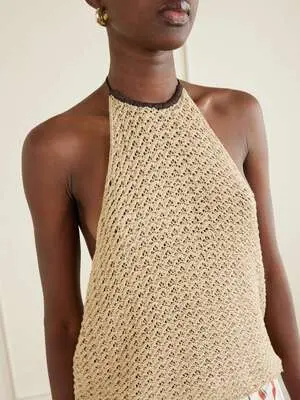 SIR. Ellinor Crocheted Cotton Tank