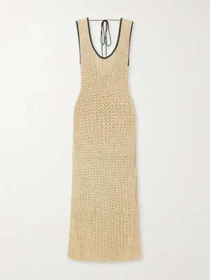 SIR. Ellinor Open-knit Cotton Dress