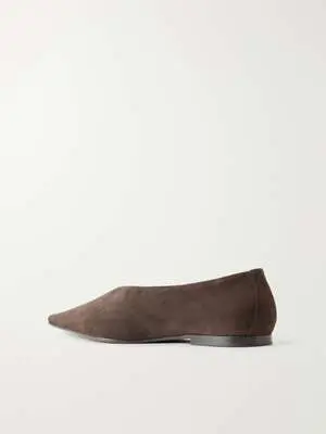 Brunello Cucinelli Suede Ballerina Flats