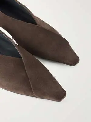 Brunello Cucinelli Suede Ballerina Flats