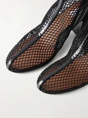 Alaïa Fishnet Ankle Boots