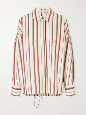 SIR. Alva Striped Cotton-poplin Shirt