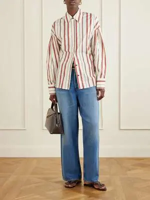 SIR. Alva Striped Cotton-poplin Shirt