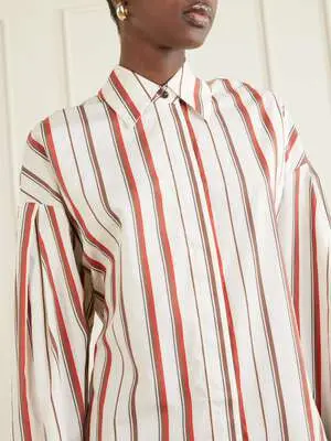 SIR. Alva Striped Cotton-poplin Shirt