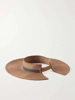 Brunello Cucinelli Bead-embellished Hemp-blend Hat