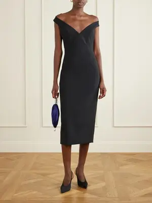 GIANVITO ROSSI Sofia 70 Crepe-satin Slingback Pumps