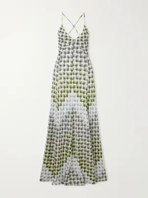 Missoni Paneled Crochet-knit Maxi Dress - Multi