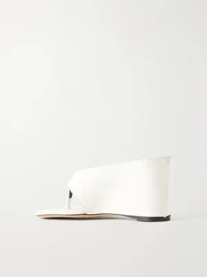 JUDE Yaga Leather Wedge Sandals