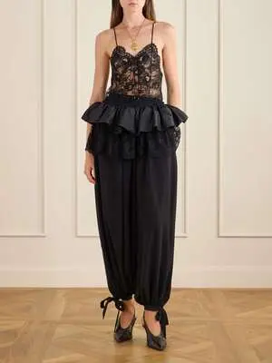Chloé Silk Crepe De Chine Balloon Pants