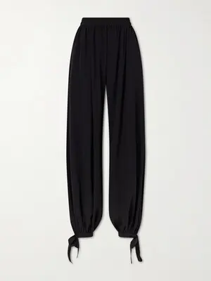 Chloé Silk Crepe De Chine Balloon Pants - Black