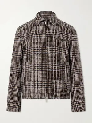 SLOWEAR Montedoro 'il Primo' Checked Stretch-wool Blouson Jacket