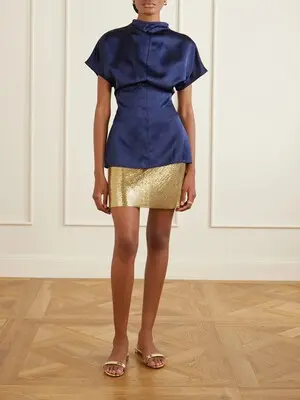 Rabanne Chainmail Mini Skirt - Gold