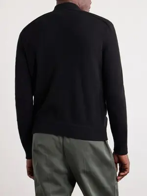 Moncler Quilted Down Jacket With Wool And Cashmere Blend