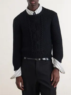 Saint Laurent Knitted Wool Sweater