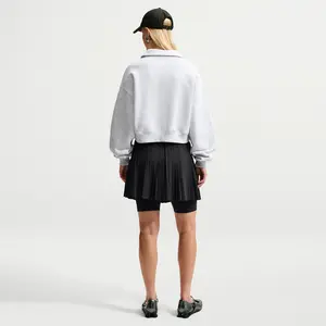Nike Studio Fleece Medium Weight Oversized Cropped Polo