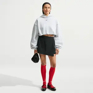 Nike Studio Fleece Medium Weight Oversized Cropped Hoodie