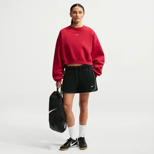 Nike Studio Fleece Medium Weight Oversized Cropped Crew