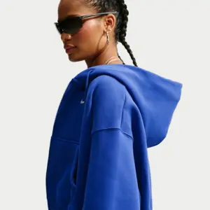 Nike Studio Fleece Medium Weight Oversized Full-zip Cropped Hoodie
