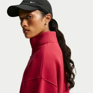 Nike Studio Fleece Medium Weight Oversized Cropped 1/4-zip Top