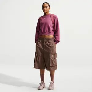 Nike Studio Fleece Oversized Cropped Crew