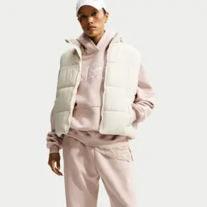 Nike Studio Fleece Medium Weight Oversized Pullover Logo Hoodie