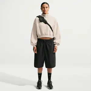 Nike Studio Fleece Cropped 1/4-zip Top